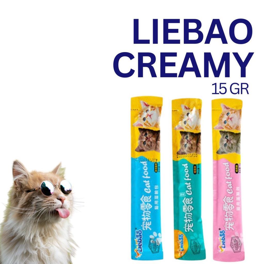 Jual Snack Kucing Lie Bao Creamy 15gr | Shopee Indonesia