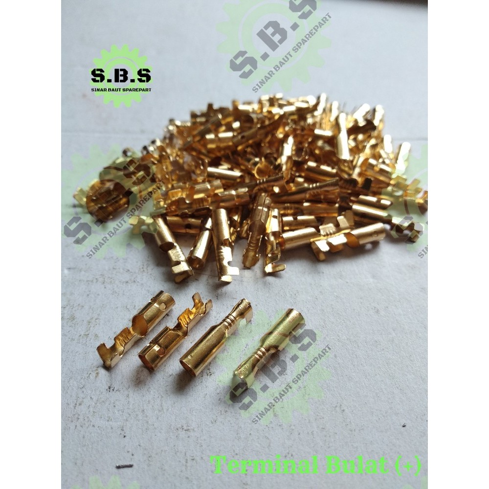Jual TERMINAL SKUN BULAT CEWEK / TERMINAL SKUN H2743 (ISI 100pcs ...