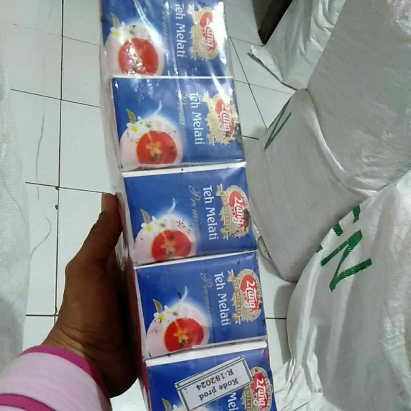 Jual Teh 2 Tang Premium Melati 40gr x 10 bungkus (1 slop) | Shopee ...