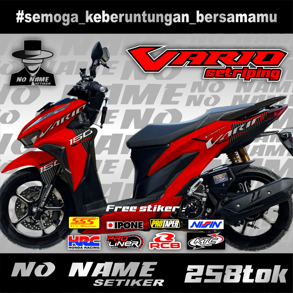 Jual Stiker Striping Vario 125 & 150 Variasi Lis Semifull Vario 125 / 150 (258tok) New 2018 2019 ...