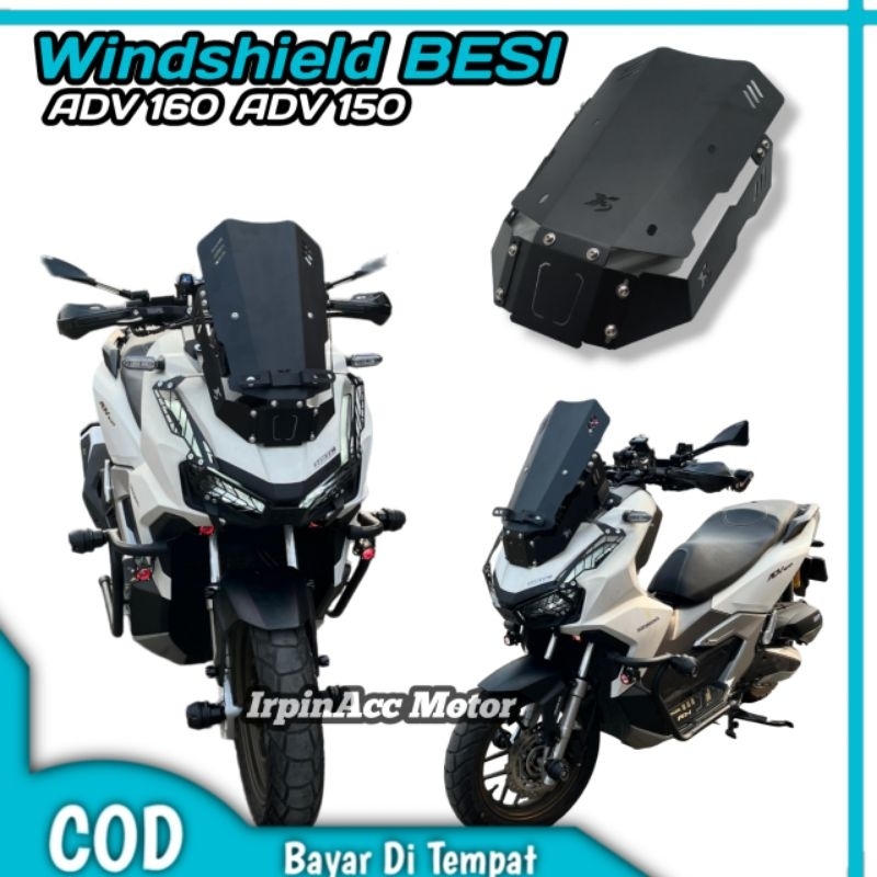 Jual windshield ADV 160 ADV 150 Tameng depan Model Morvell Full Besi ...