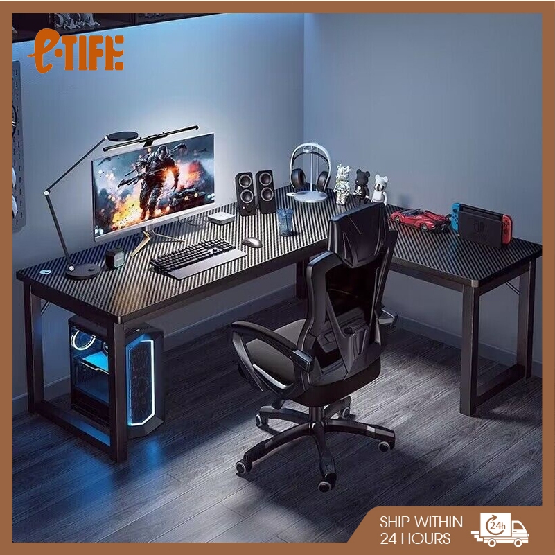 Jual Meja L /Meja Komputer / Meja Gaming/ Meja kerja / L shaped Meja ...