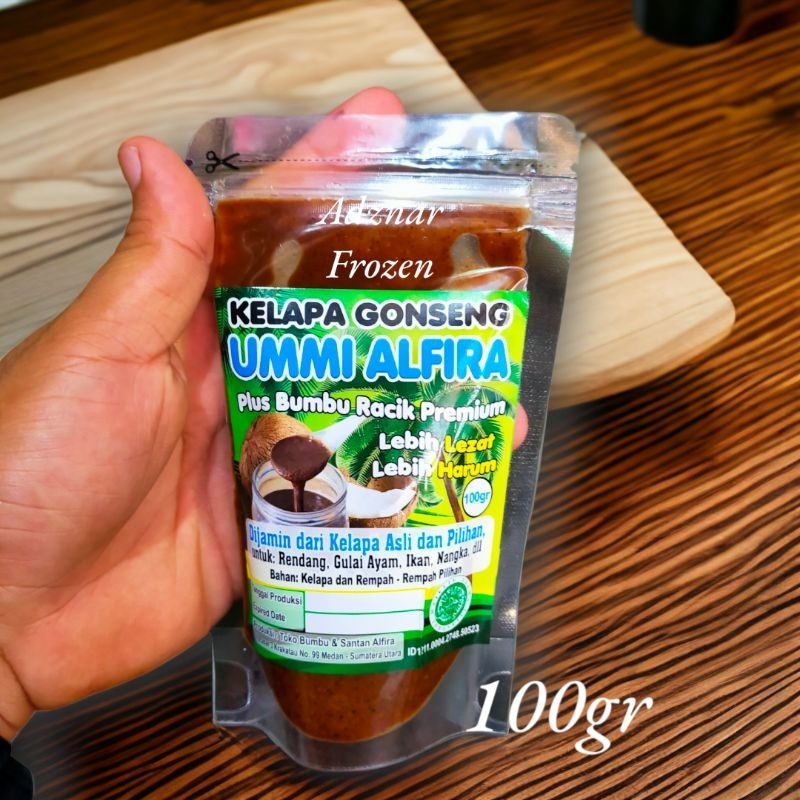 Jual Kelapa Gongseng ummi alfira halal 100g / kelapa rendang / Ambu ...
