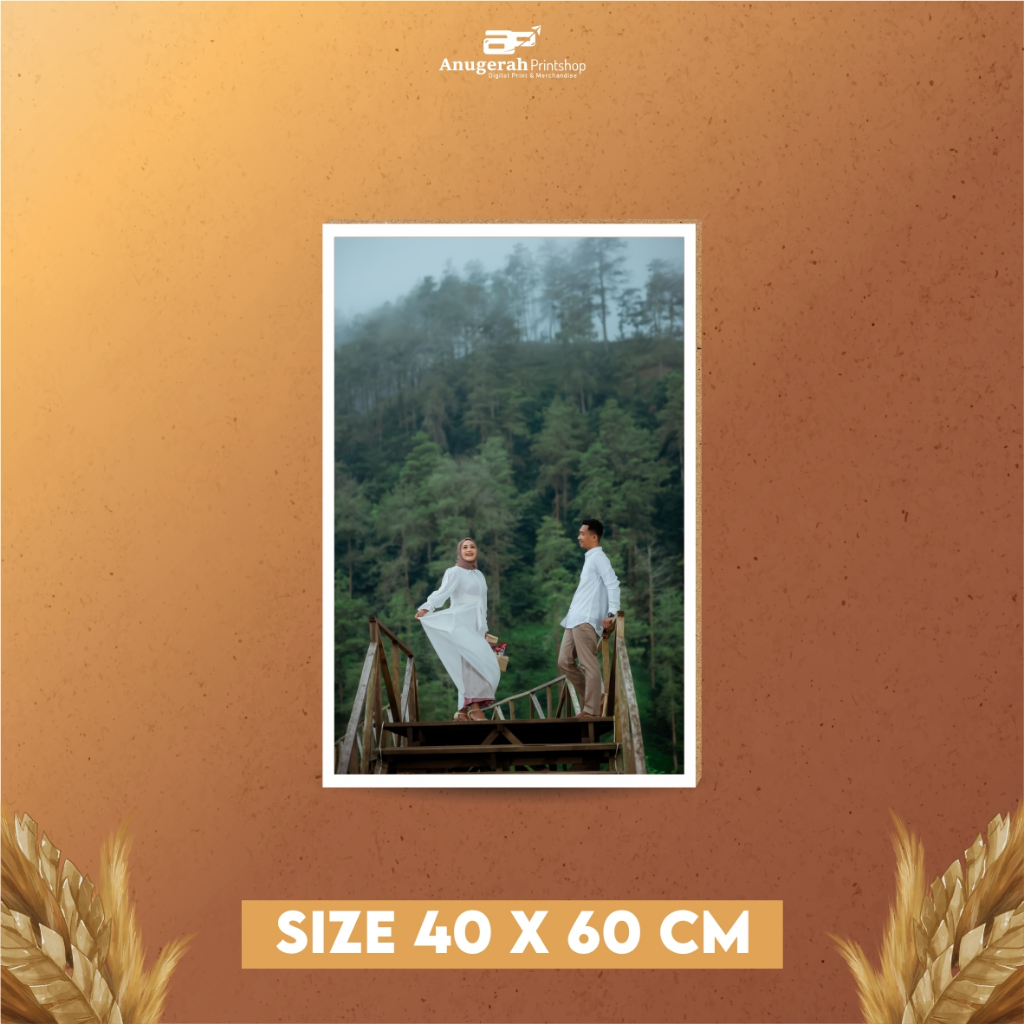 Jual Cetak foto prewedding dan bingkai ukuran 40x60 | jumbo | besar ...