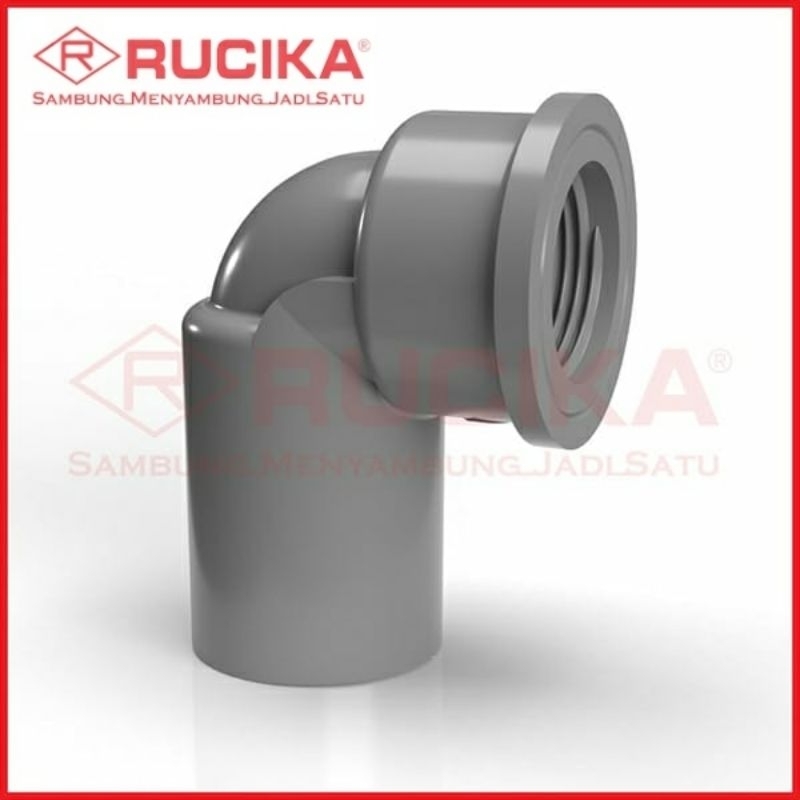 Jual FAUCET ELBOW DRAT DALAM PVC AW RUCIKA UK: 1/2" | Shopee Indonesia