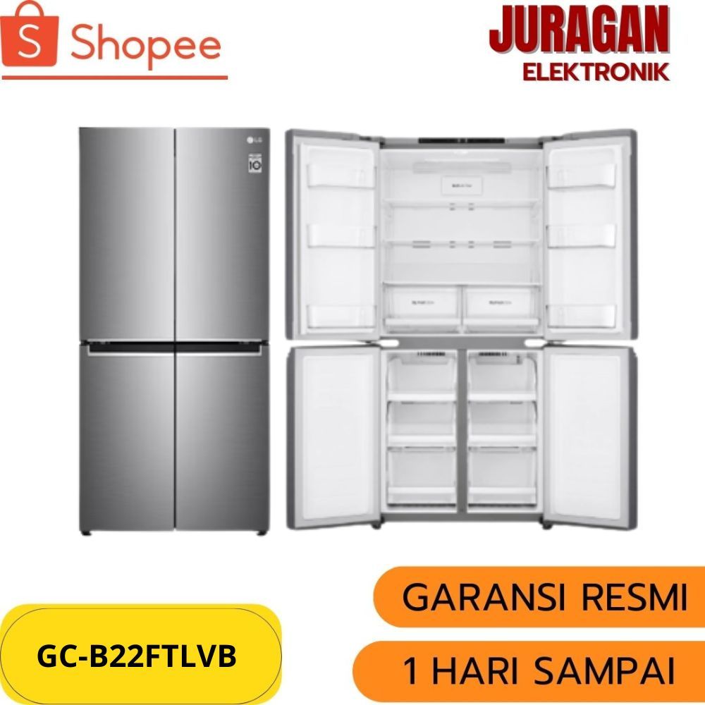Jual Kulkas 4 Pintu LG GC-B22FTLVB Side by Side LG 4 Pintu 464 Liter | Shopee Indonesia
