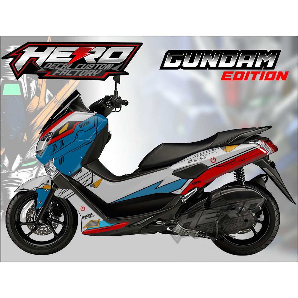 Jual TERBARU DECAL NMAX GUNDAM EDITION - STICKER NMAX GUNDAM EDITION ...
