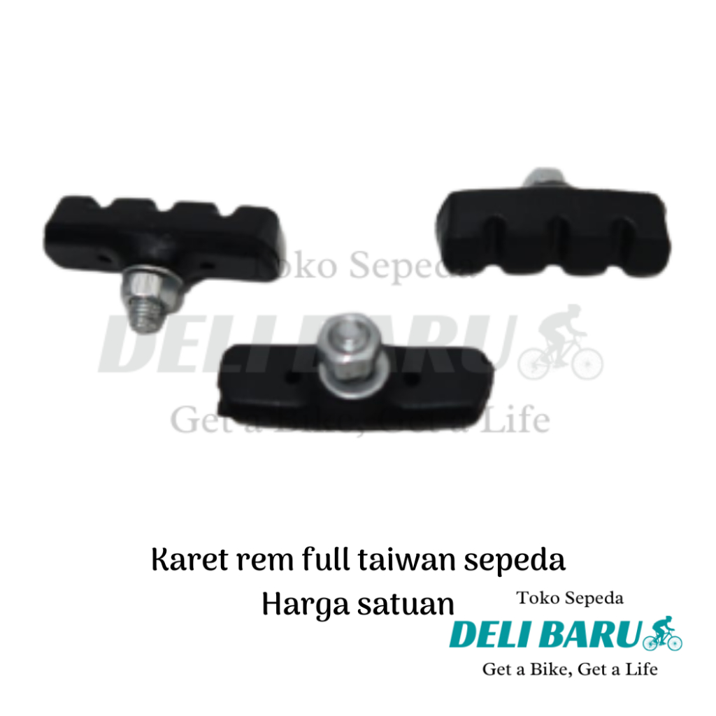 Jual Deli baru Karet rem sepeda anak full hitam @pcs model full karet ...