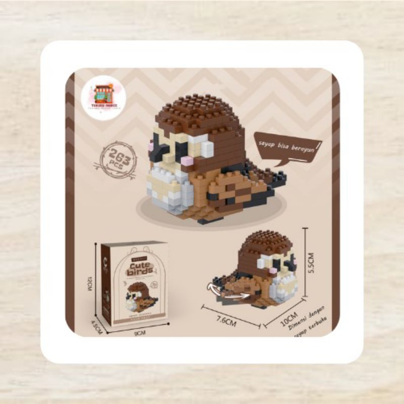 Jual Lego Balok 3D Bird Building Bricks Block Balok Burung Susunan ...