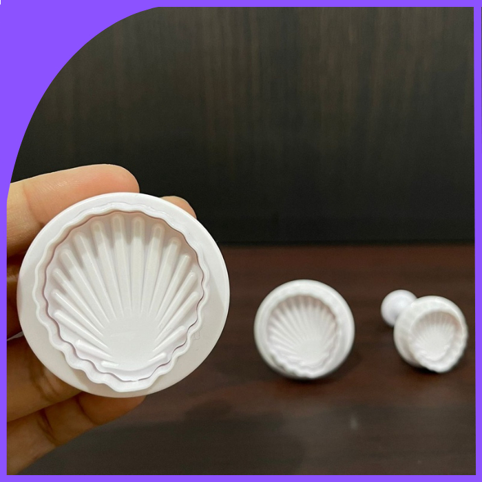 Jual CETAKAN KERANG 3 PCS / CETAKAN BENTO / PLUNGER SHELL / CETAKAN KUE ...