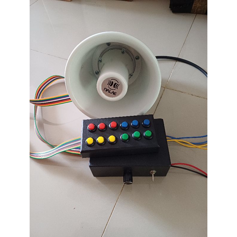 Jual Klakson Basuri remik koplo 12 tombol dan toa 25 w | Shopee Indonesia