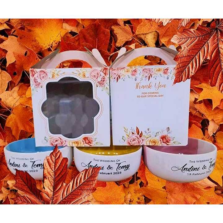 Jual Box souvenir Mangkok Twotone 310Gr 15x8x15 Peach Pink (01) BOX ...