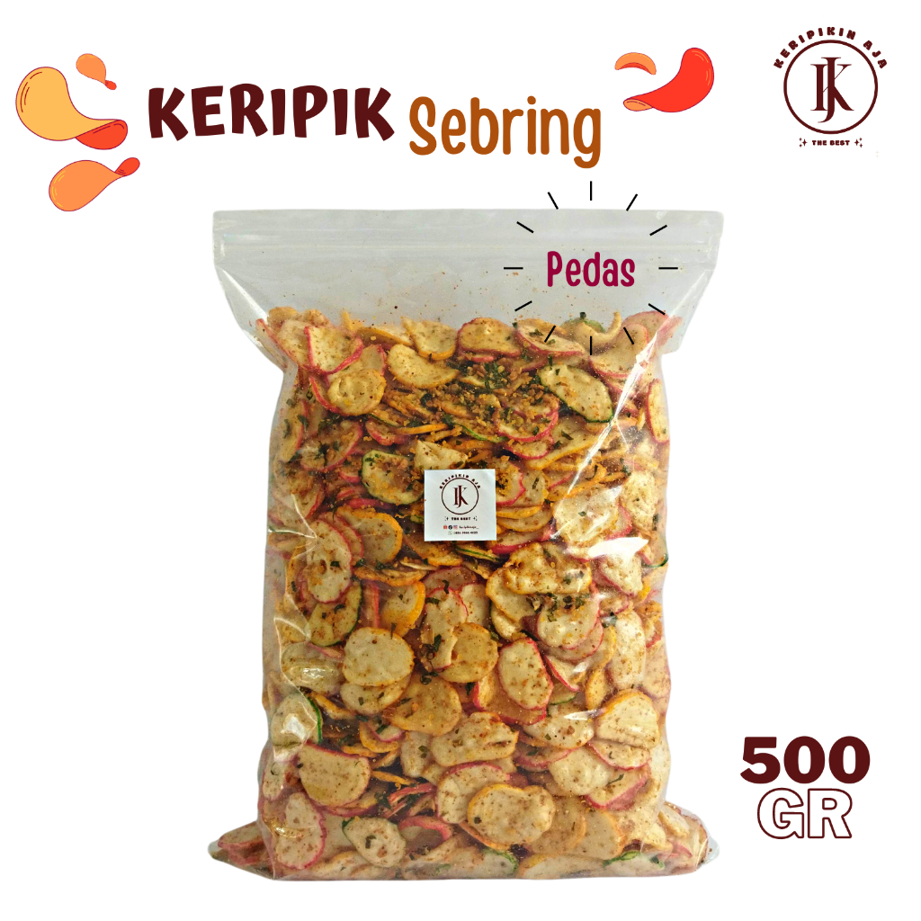 Jual Kerupuk Seblak keripik seblak PEDAS daun jeruk SEBRING bantet ...