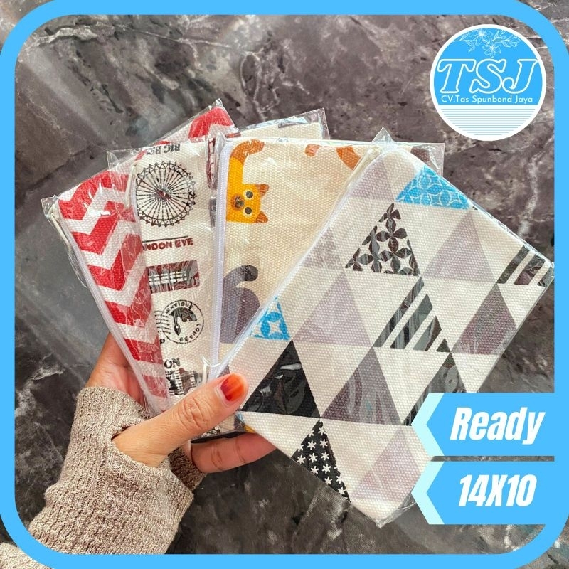 Jual Souvenir Dompet Packing Plastik Kanvas Premium | Dk 14.10 Pack ...