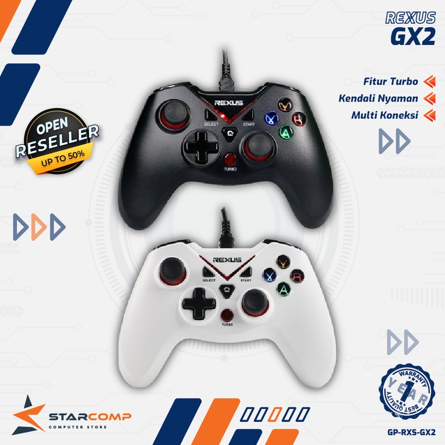 Jual Rexus Gaming Pro Gamepad Gladius GX2 Stik Controller Game | Shopee ...