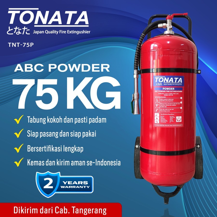 Jual APAR APAB 75KG Bubuk ABC Powder TONATA / Set Komplit | Shopee ...