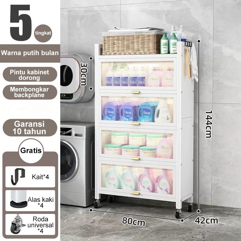 Jual Lemari kabinet dapur Lemari Piring Multi-layer Rak Kabinet Dapur ...