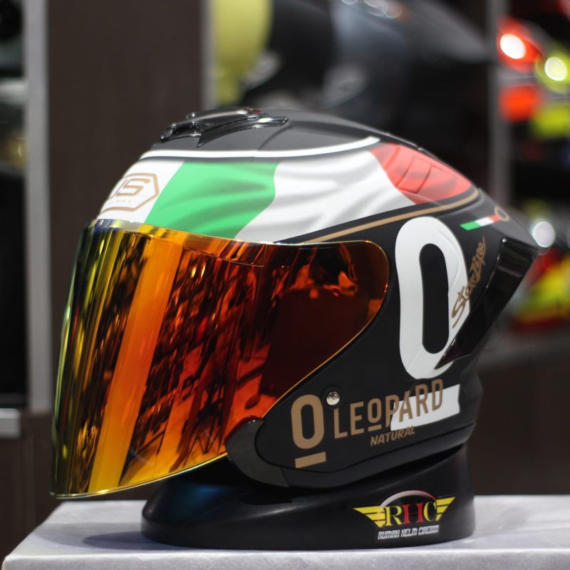 Jual HELM JS ARMOR MOTIF LEOPARD | Shopee Indonesia