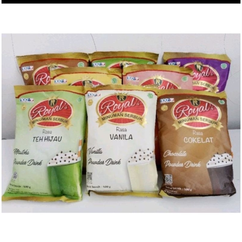 Jual Royal Bubuk Minuman Boba 500gr Powder Drink | Shopee Indonesia