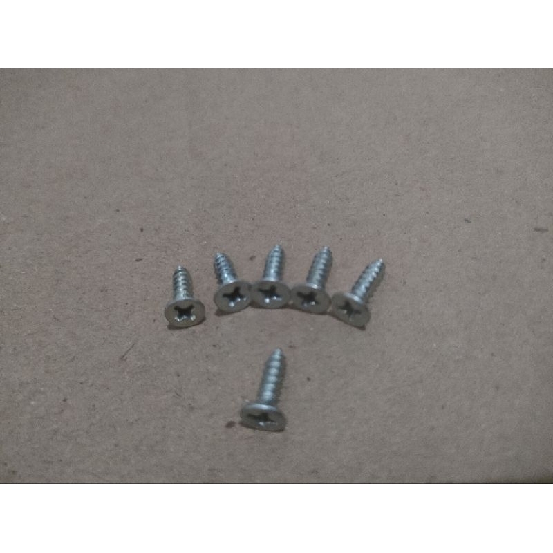 Jual Tapping Skrup Kepala Rata 6x1/2 isi ( 25 pcs ) | Shopee Indonesia