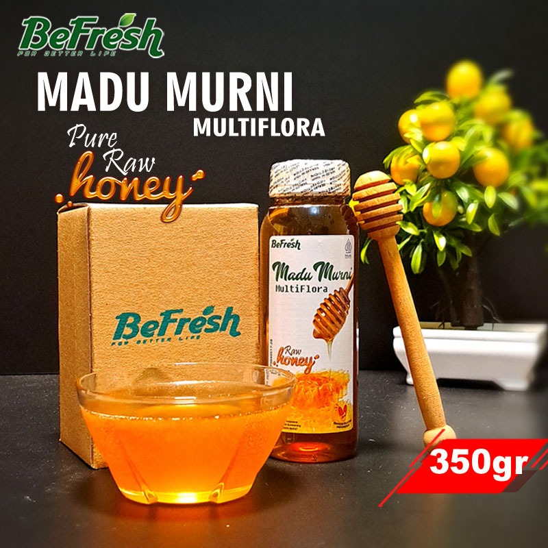 Jual Madu Asli Multiflora 350gr Murni Pure Raw Honey Premium Original ...