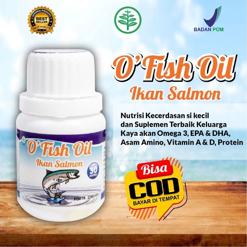 Jual Minyak Ikan Salmon isi 30 Kapsul Original O Fish Oil | Shopee ...