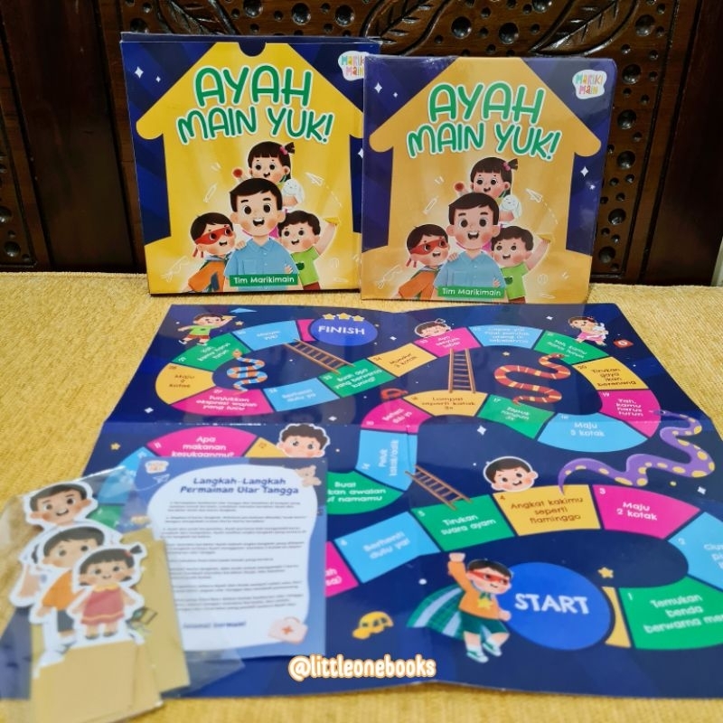 Jual Ayah Main Yuk! (Buku & Permainan Ular Tangga) / board book mariki ...