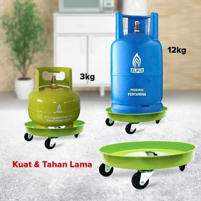 Jual KENMASTER Tatakan Gas , Roda Gas BESI Plastik , Dudukan Gas , Roda ...