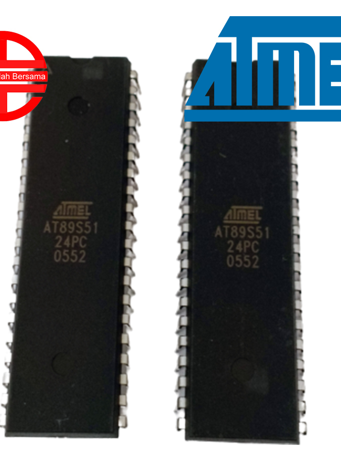 Jual AT89S51-24PC 8bit Microcontroller 4K Bytes Original Atmel | Shopee ...