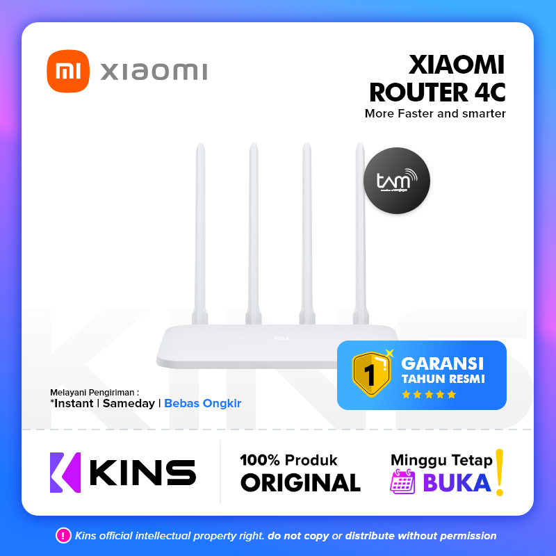 Jual Xiaomi Mi Router 4c 4 Antena Omnidirectional Memori 64mb Global