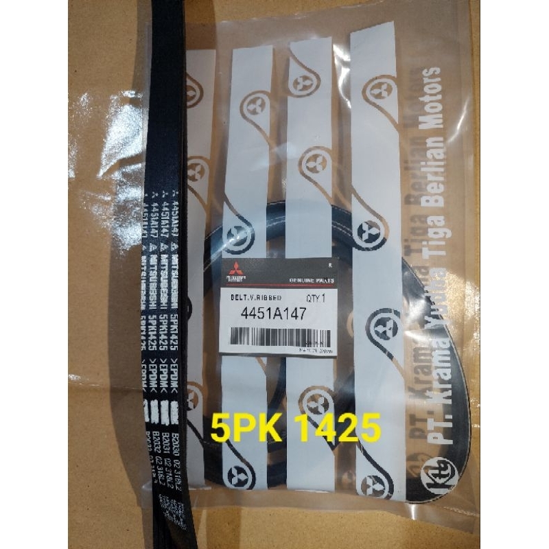 Jual FAN BELT TALI KIPAS 5PK 1425 (4451A147) MITSUBISHI ALL NEW TRITON ...