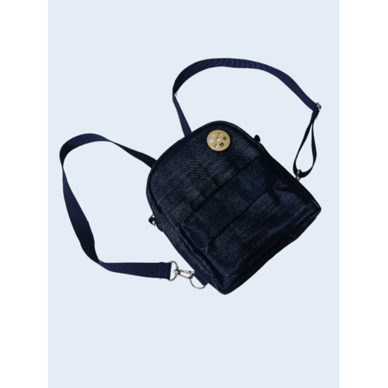 Jual tas mini backpack denim (Levis) 2in1 | Shopee Indonesia