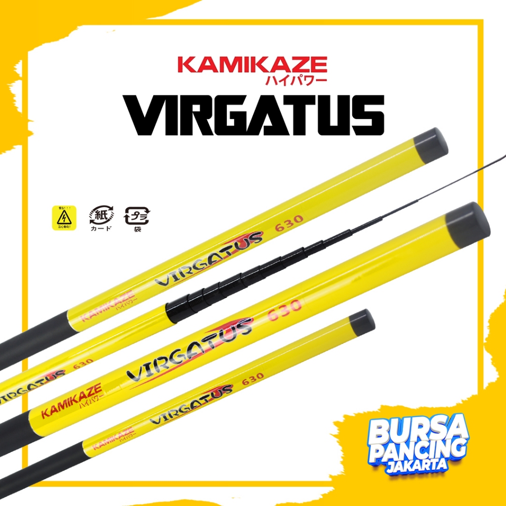Jual KAMIKAZE Joran Tegek VIRGATUS 240CM - 720CM Carbon Ruas pendek ...