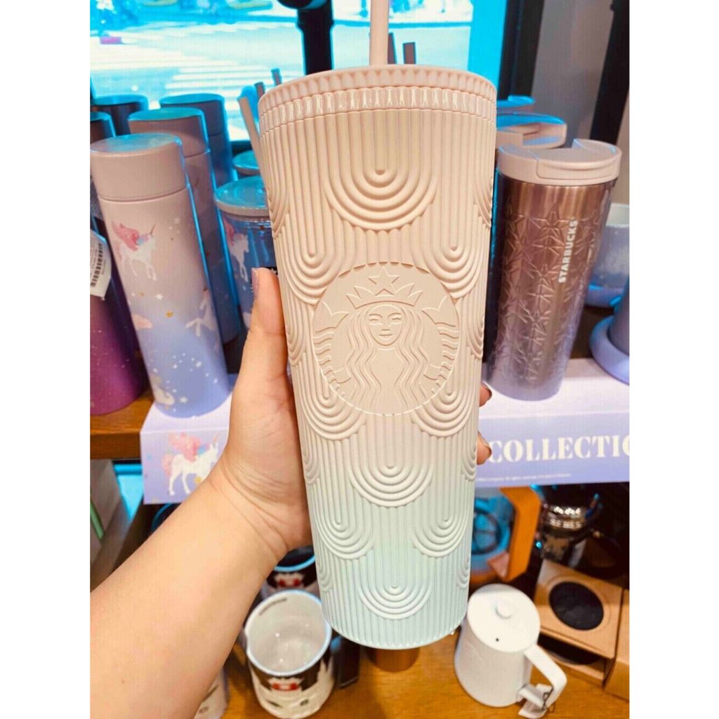 Jual PROMO Starbucks Tumbler 2023 Shell Pastel Wonderland Venti Scale Cold Straw Cup 710ml ...