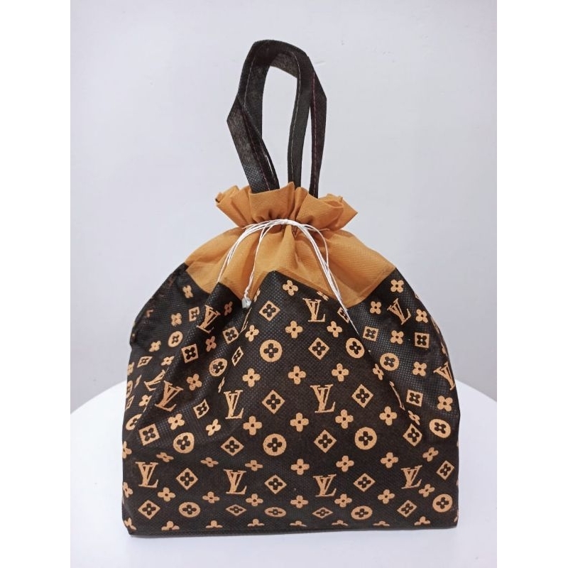 Jual Tas hajatan Serut Motif isi 12 pcs (1 lusin) ukuran 22x22 cm/tas box/tas nasi/tas hajatan ...