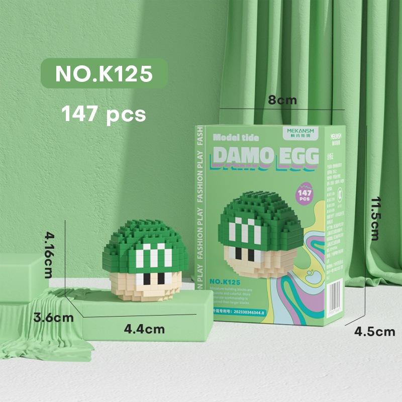 Jual [HARU] Damo Egg Bricks Susunan Balok Building Block Kado Mainan | Shopee Indonesia