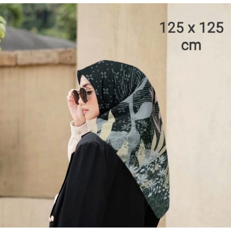 Jual SALE HIJAB / SYARI CAESAA HITAM / COD / KERUDUNG VOAL MOTIF / SEGI EMPAT VOAL / JILBAB ...