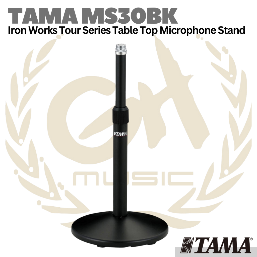 Jual TAMA MS30BK Iron Works Tour Series Table Top Microphone Stand ...