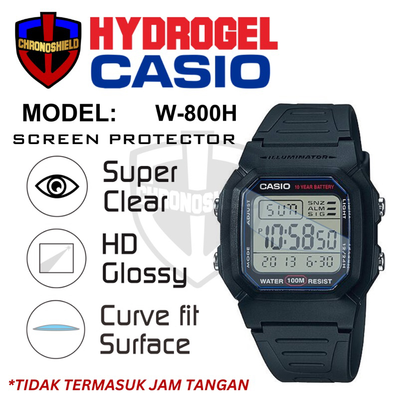 Jual Antigores Jam Tangan Casio W800H W-800H Hydrogel | Shopee Indonesia