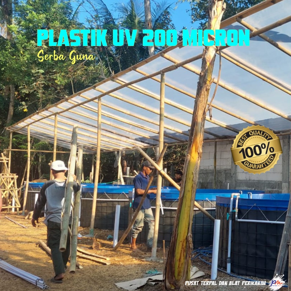 Jual Plastik UV 200 microon / Peneduh tanaman / UV Green House ...
