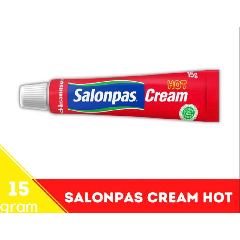 Jual Salonpas cream hot 15 gram ( krim hot pereda nyeri sendi & otot ...