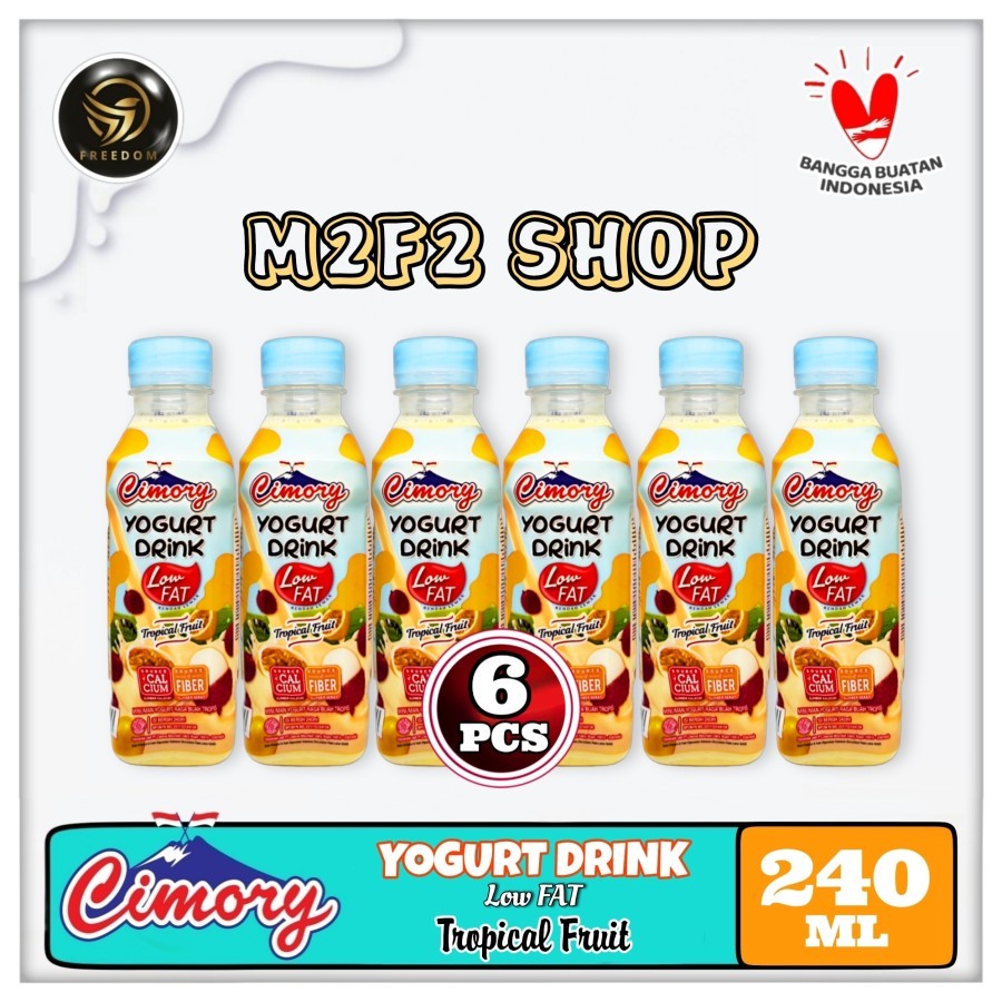 Jual Yogurt Cimory Drink Low Fat Tropical Fruit Botol Pet - 240 ml (Kemasan 6 Pcs) | Shopee ...