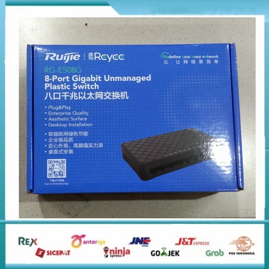 Jual Switch Hub Ruijie Reyee 8 Port Gigabit RG-ES08G Unmanaged (Min ...