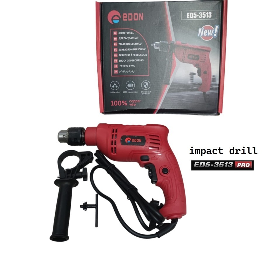 Jual Bor Listrik / Impact Drill 13mm Edon ED5-3513 Mesin Bor Tembok ...