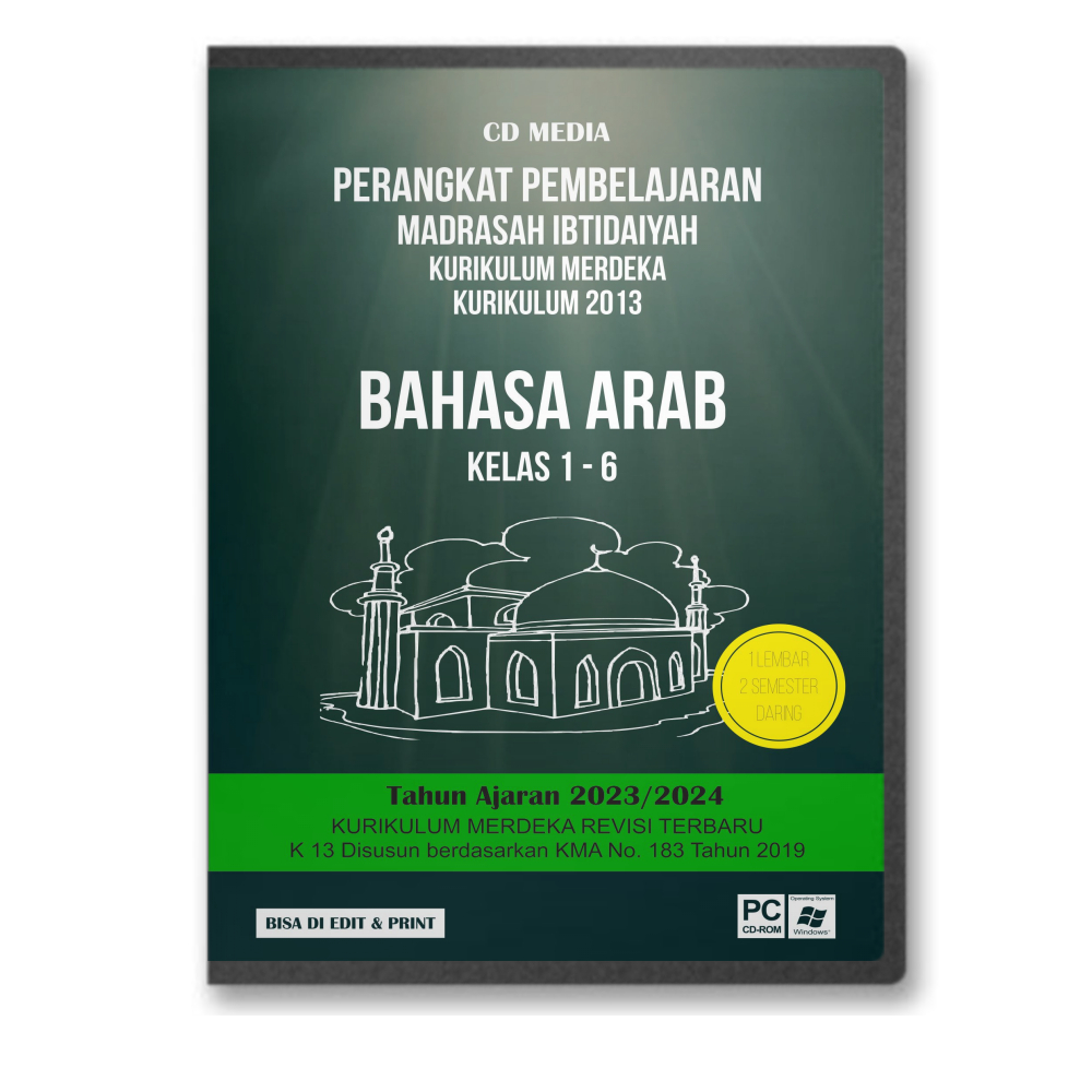 Jual CD PERANGKAT MODUL AJAR / RPP KURIKULUM MERDEKA MI BAHASA ARAB KELAS 1, 4 DAN KELAS 2356 ...