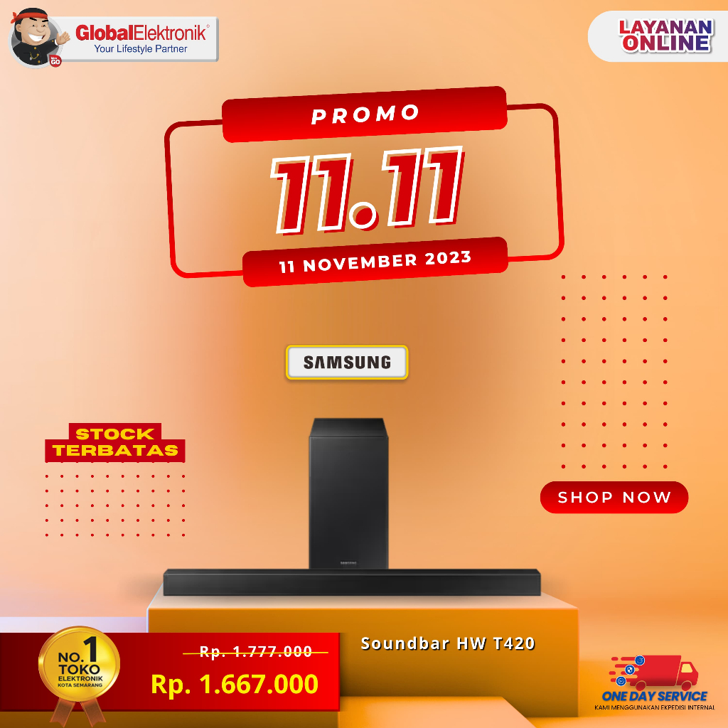 Jual SAMSUNG T-Series Soundbar HW-T420 | Shopee Indonesia