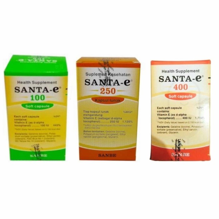Jual SANTA E 30 SOFT KAPSUL BOTOL (BUAT PROMIL) | Shopee Indonesia