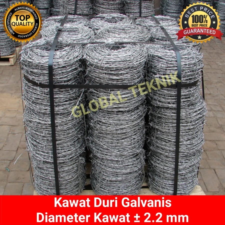 Jual kawat duri pagar kawat duri galvanis kawat duri paku kawat barbed ...