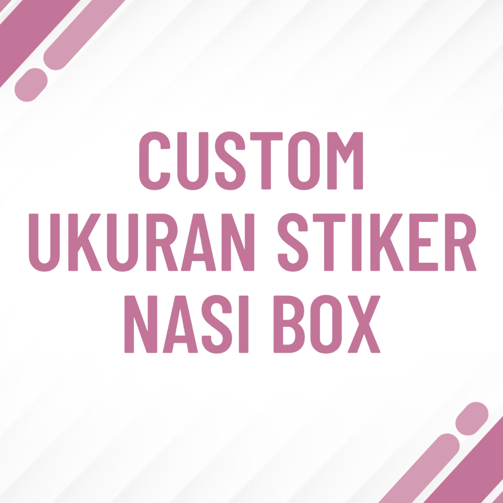 Jual Custom ukuran stiker nasi box | Shopee Indonesia
