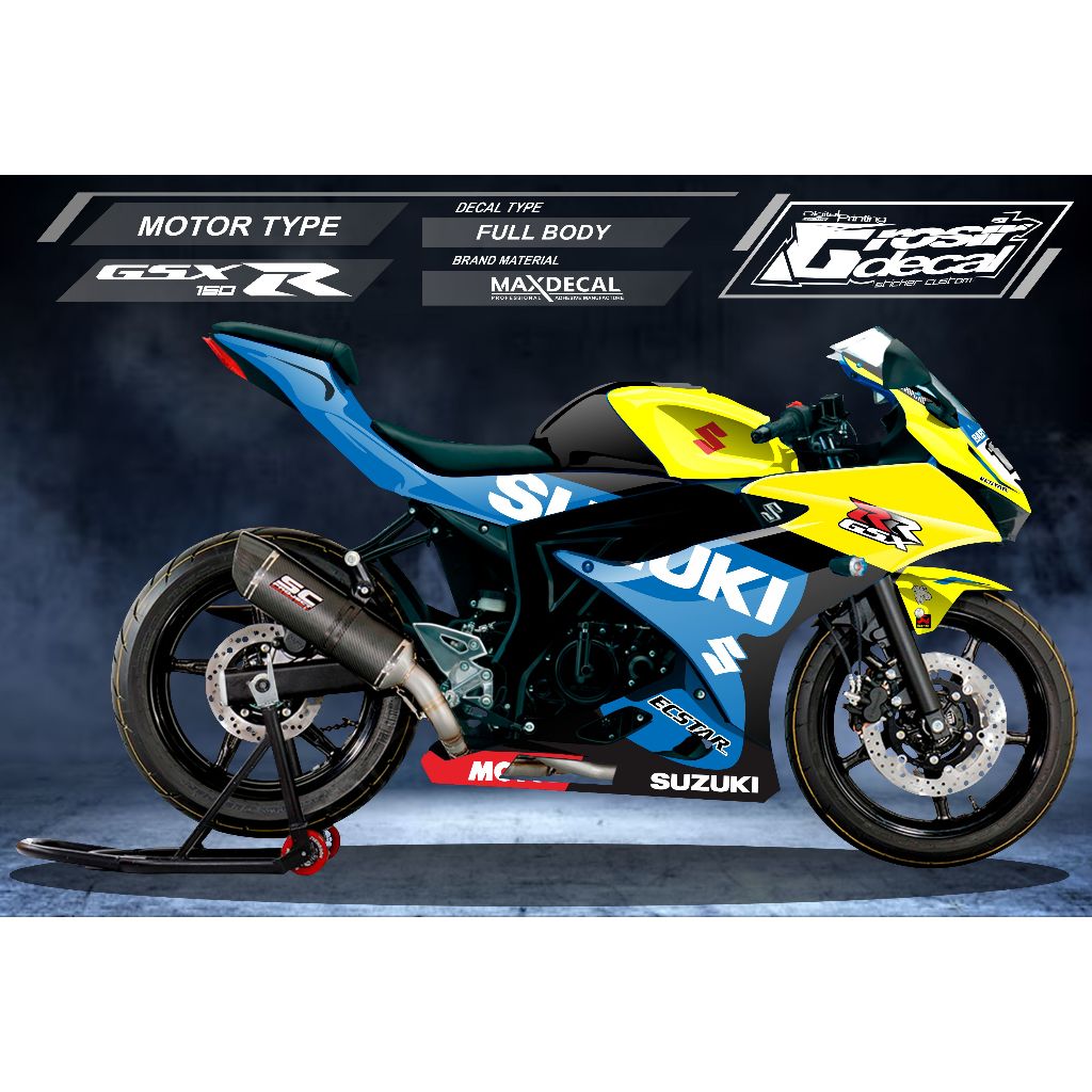 Jual Sticker Stiker Decal Suzuki GSX 150 R Keren Full Body Free Custom ...